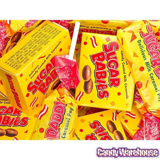 Sugar Babies and Sugar Daddy Candy Snack Size Pack Combo: 40-Piece Bag ...