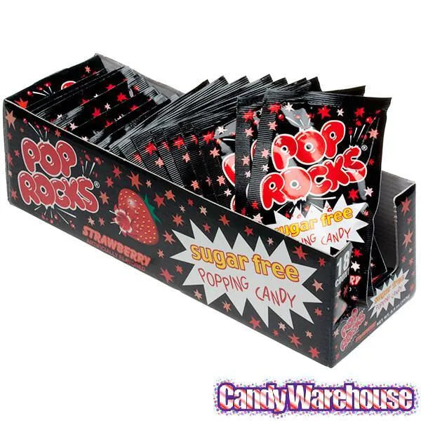 Sugar Free Pop Rocks Candy Packs: 24-Piece Box – Candy Warehouse