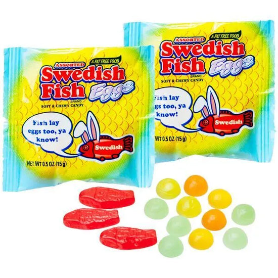 Swedish Fish Eggs Candy Packs: 18-Piece Bag | Candy Warehouse