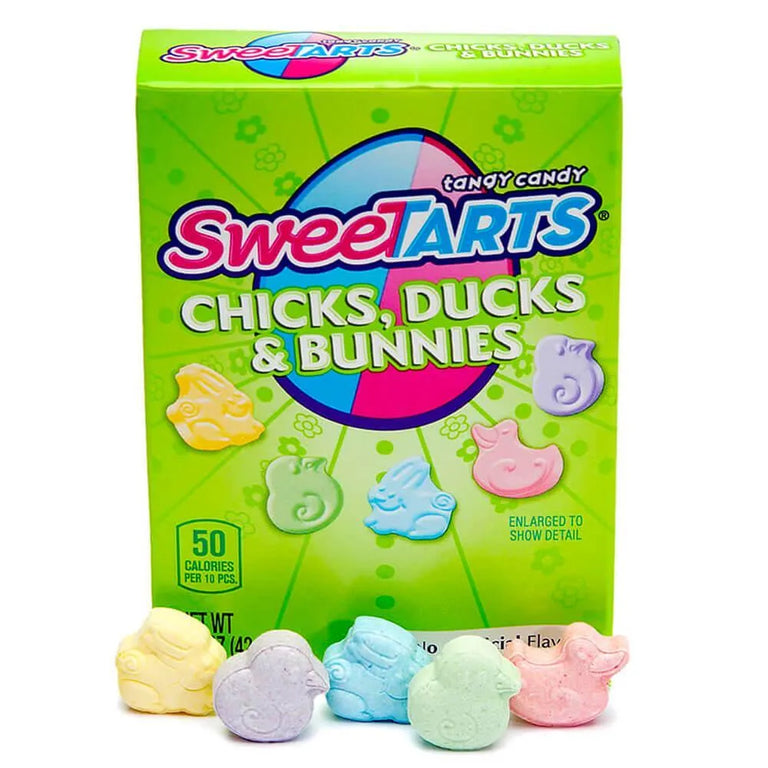 SweeTarts Chicks - Ducks - Bunnies Candy 1.5-Ounce Packs: 27-Piece Box ...