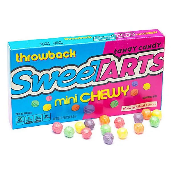 SweeTarts Mini Chewy Candy 3.75-Ounce Packs: 12-Piece Box | Candy Warehouse
