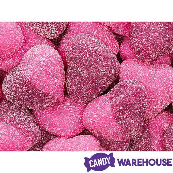 SweeTarts Pink & Purple Hearts Gummies: 11-Ounce Bag | Candy Warehouse