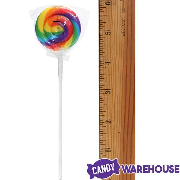 Swipple Pops Petite Swirl Ripple Lollipops - Rainbow Cherry: 60-Piece ...