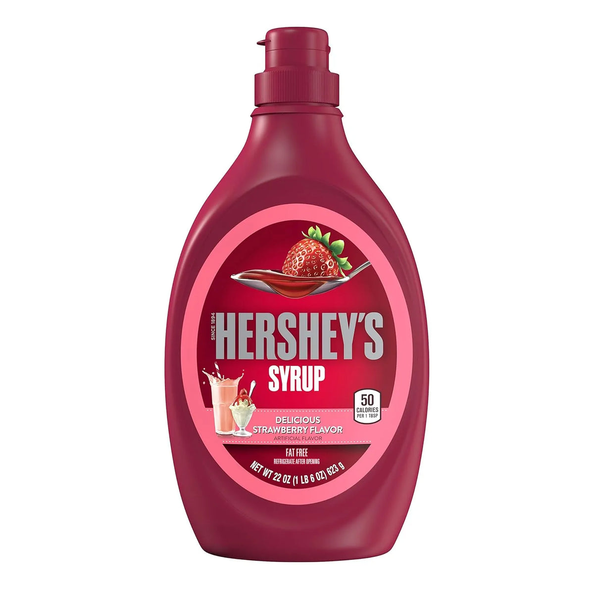 Hershey's Strawberry Syrup: 22-Ounce Bottle – Candy Warehouse