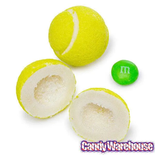 Tennis Balls Sour Powder Filled Gumballs: 1KG Bag | Candy Warehouse
