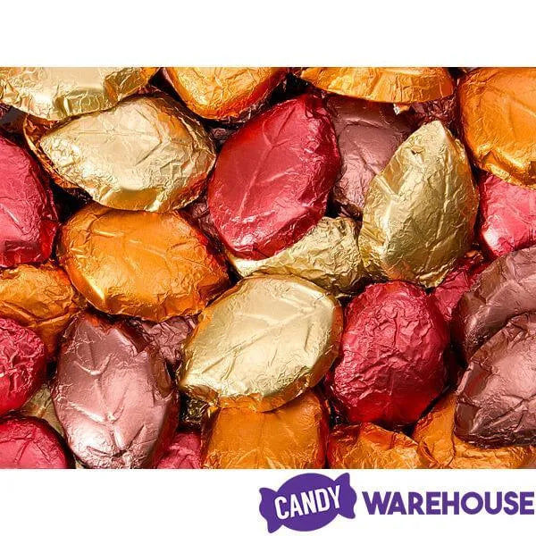 Thompson Foiled Dark Chocolate Autumn Leaves Candy: 5LB Bag – Candy ...