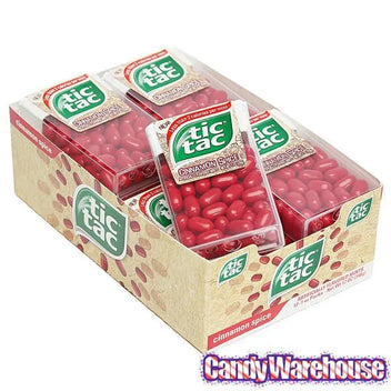 Tic Tac Cinnamon Spice Dispensers: 12-Piece Box – Candy Warehouse