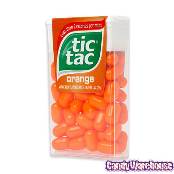 Tic Tac Orange Dispensers: 12-Piece Box | Candy Warehouse