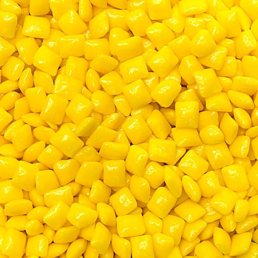 Tiny Chicle Squares Chewing Gum - Yellow: 1.5LB Jar | Candy Warehouse
