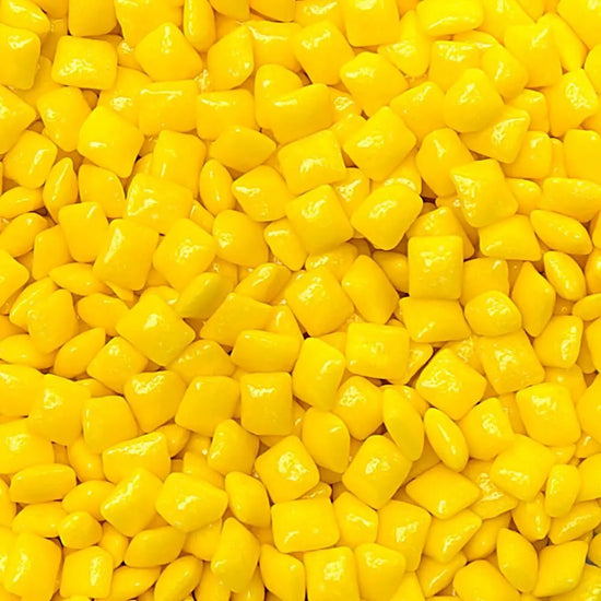 Tiny Chicle Squares Chewing Gum - Yellow: 1.5LB Jar | Candy Warehouse