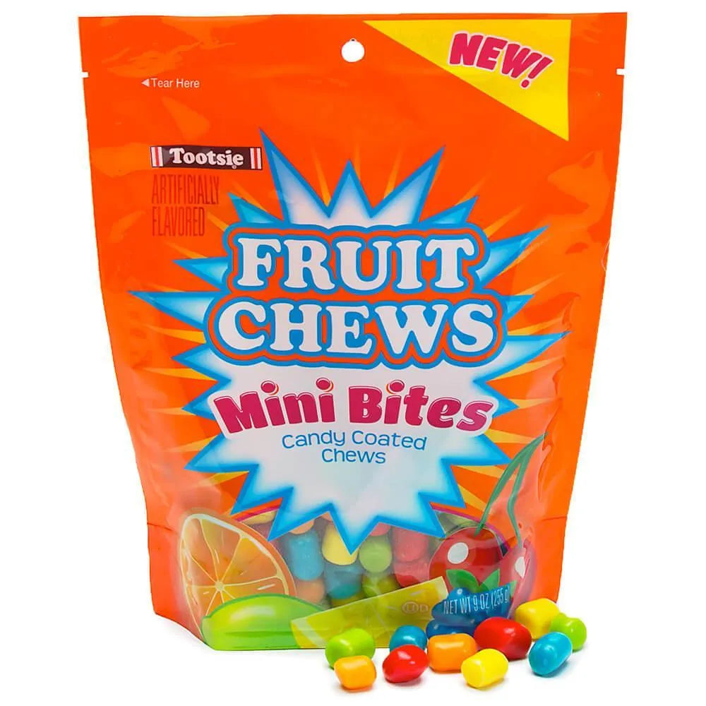 Tootsie Fruit Chews Mini Bites Candy: 9-Ounce Bag – Candy Warehouse