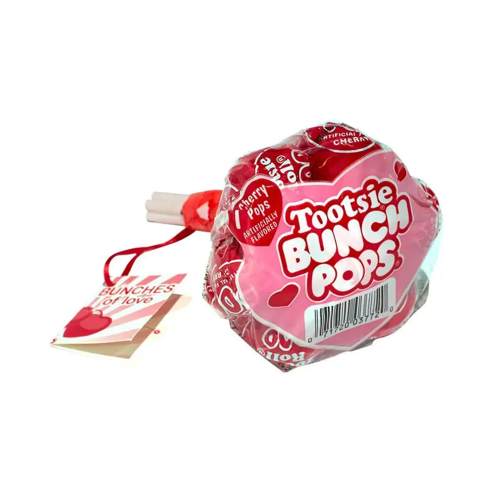 Tootsie Valentine Pops with Card: 6-Piece Bunch | Candy Warehouse