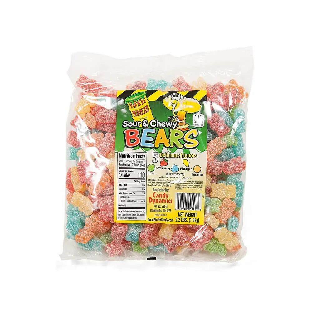 Toxic Waste Sour Gummy Bears: 1KG Bag – Candy Warehouse
