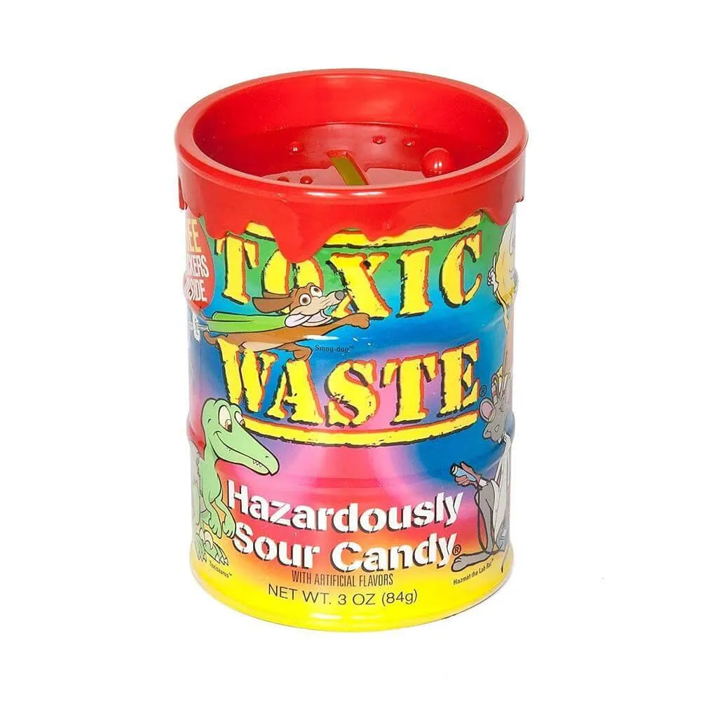 Toxic Waste Tie Dye Sour Candy Banks: 12-Piece Box | Candy Warehouse