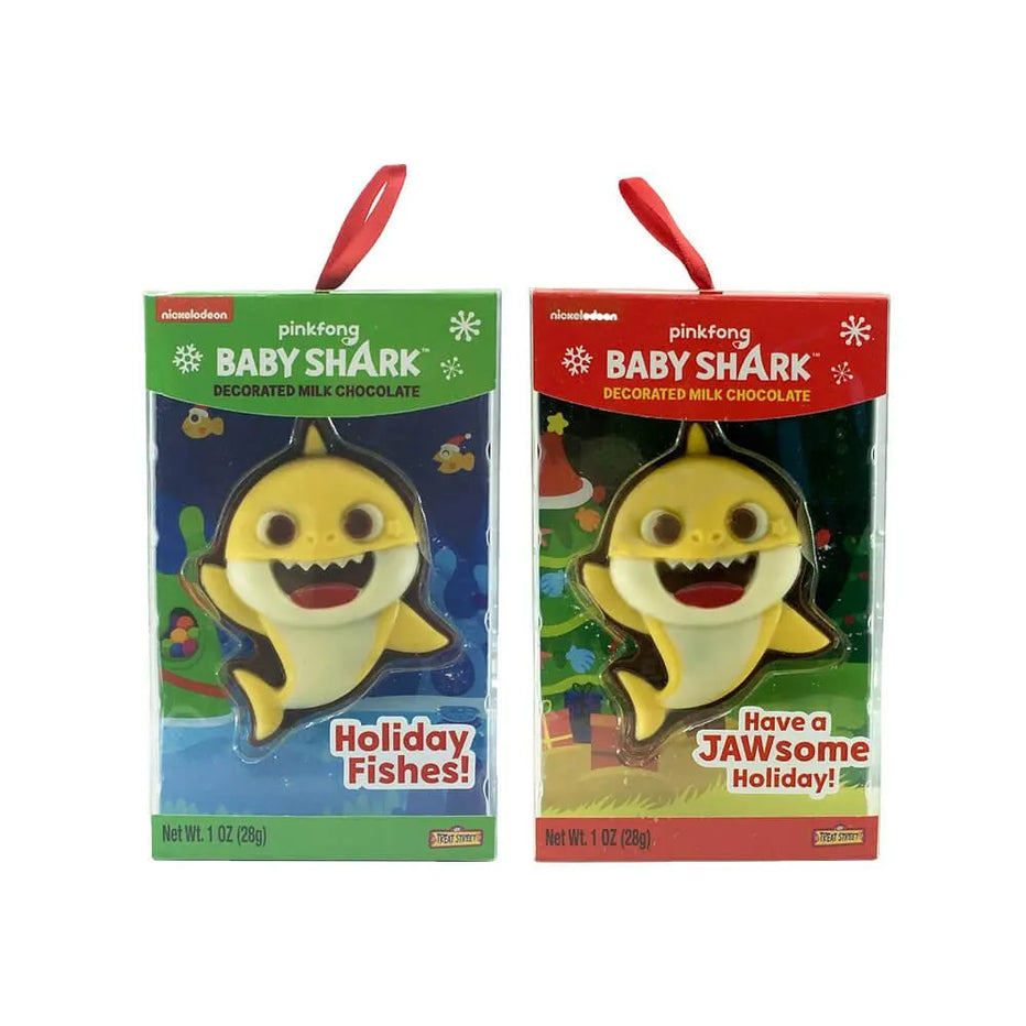 Treat Street Baby Shark Chocolate Tree Hangers: 12-Piece Box – Candy ...