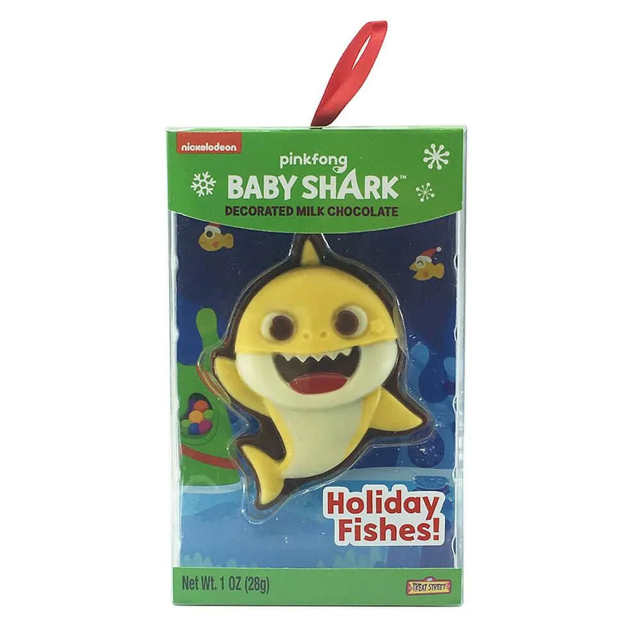 Treat Street Baby Shark Chocolate Tree Hangers: 12-Piece Box – Candy ...