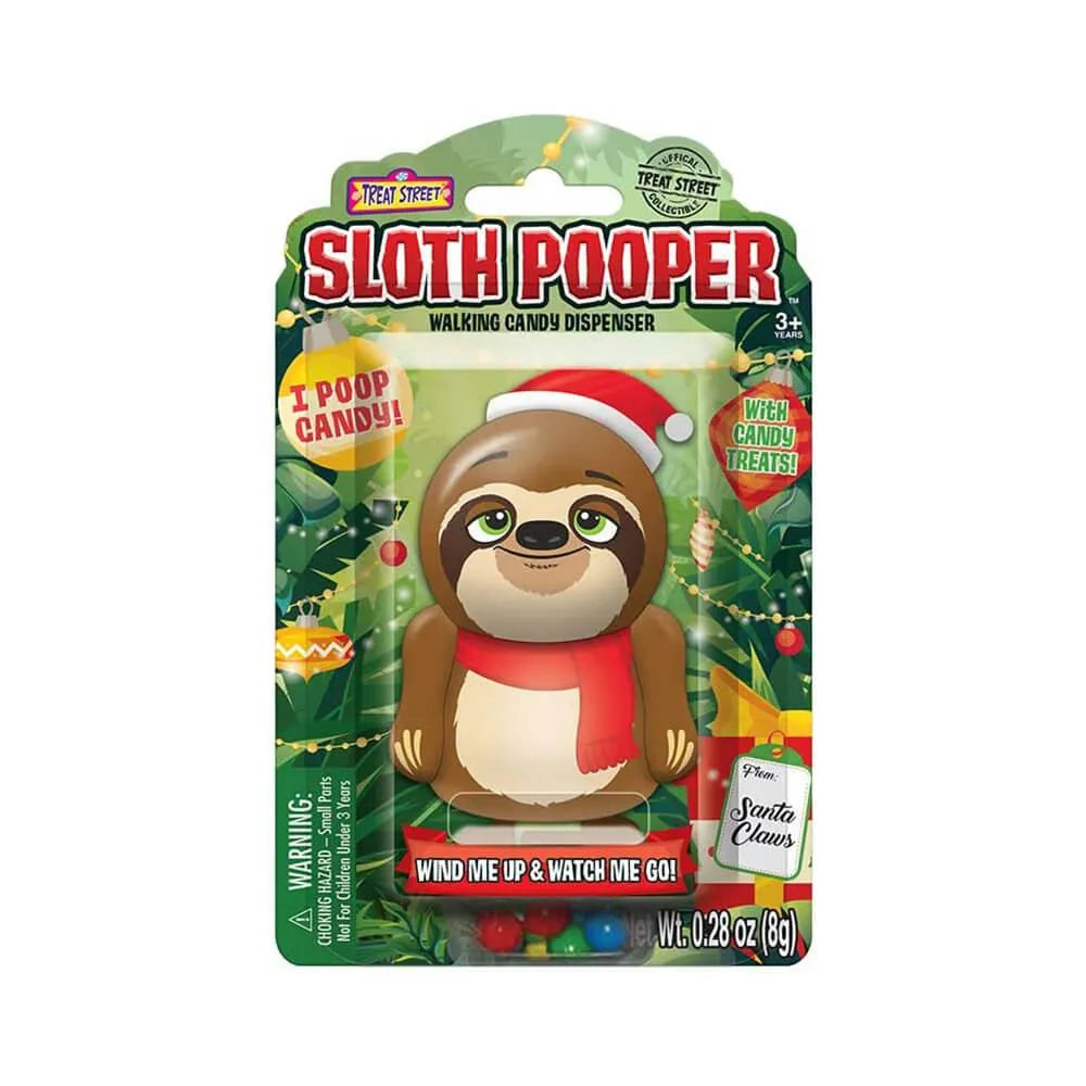 Treat Street Holiday Sloth Pooper Wind-Up Candy: 8-Piece Set – Candy ...
