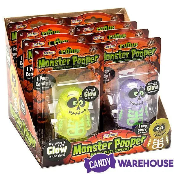 Treat Street Wind-up Halloween Glow-In-the-Dark Monster Candy Poopers ...