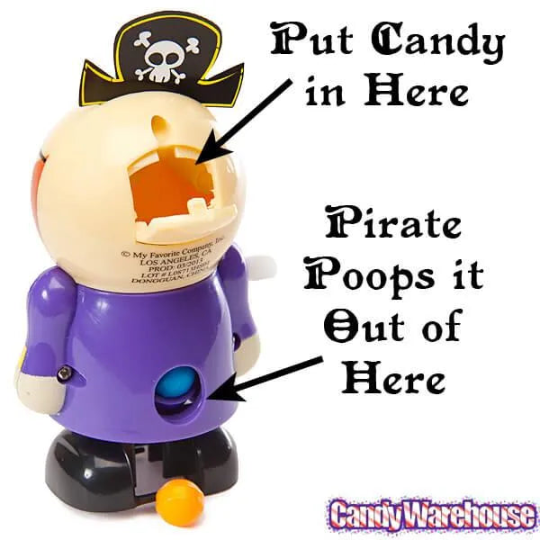 Treat Street Wind-up Pirate Candy Poopers: 3-Piece Set – Candy Warehouse