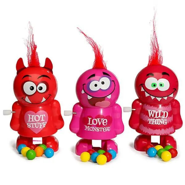 Treat Street Wind-up Valentine Love Monster Candy Poopers: 8-Piece Set ...