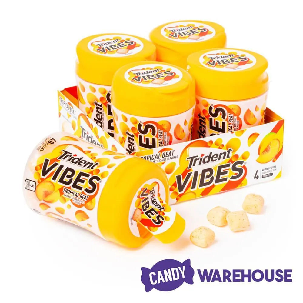 Trident Vibes Tropical Beat Gum: 4-Piece Box – Candy Warehouse