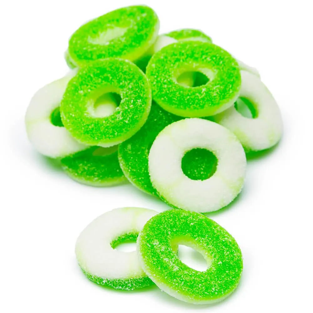 Trolli Apple O's Green Apple Gummy Rings Candy: 3LB Box – Candy Warehouse