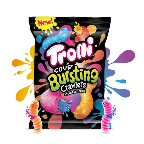Trolli Bursting Crawlers Gummy Candy: 3LB Box | Candy Warehouse
