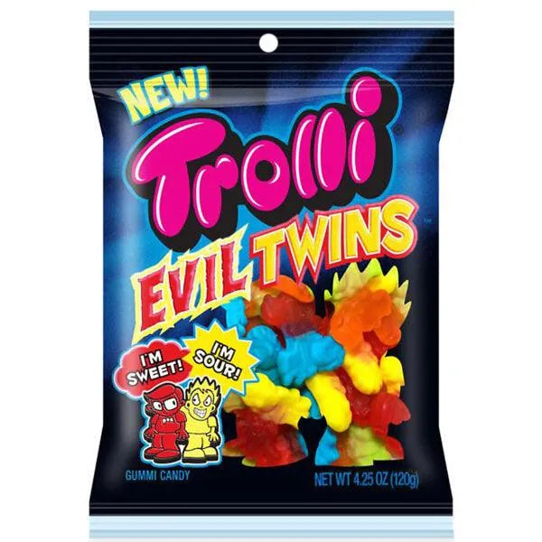 Trolli Evil Twins Sweet and Sour Gummy Candy: 3LB Box | Candy Warehouse