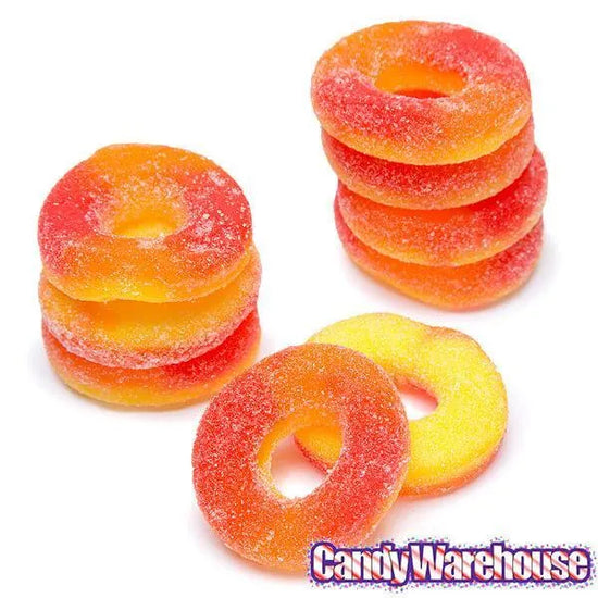 Trolli Peachie O's Peach Gummy Rings: 5LB Bag | Candy Warehouse