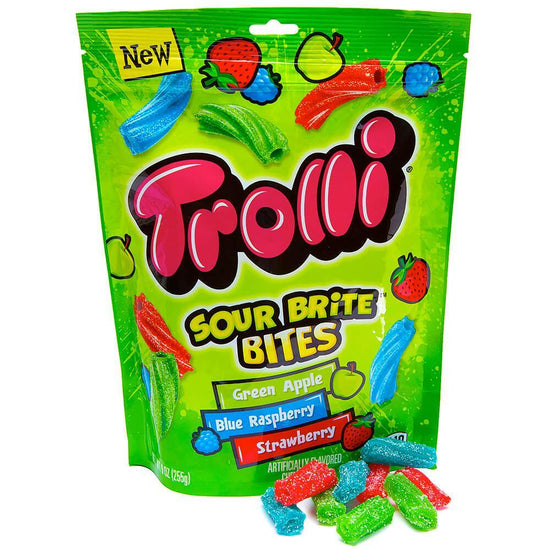 Trolli Sour Brite Bites - Assorted: 9-Ounce Bag | Candy Warehouse