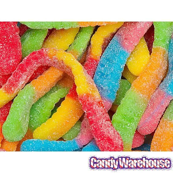 Trolli Sour Brite Crawlers Gummy Worms - Large: 5LB Bag | Candy Warehouse