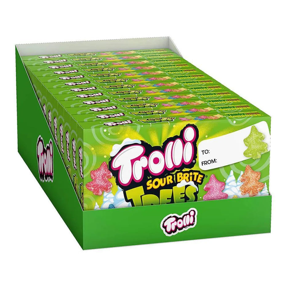 Trolli Sour Brite Trees Theater Boxes: 12-Piece Box | Candy Warehouse
