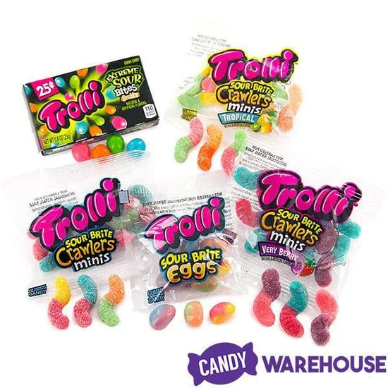 Trolli Sour Lovers Mix Gummy Candy Packs Assortment: 50-Piece Bag ...