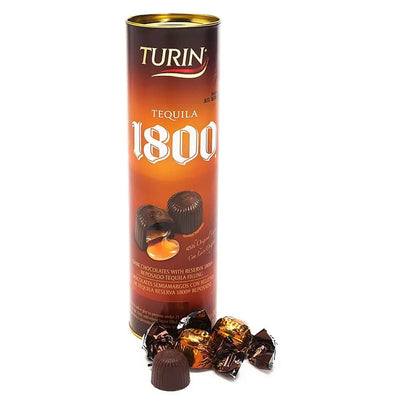 Turin 1800 Tequila Liquor Filled Chocolates Tubes: 12-Piece Case ...