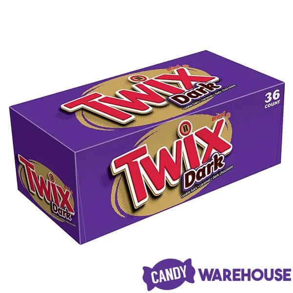 Twix Dark Chocolate Candy Bars: 36-Piece Box | Candy Warehouse