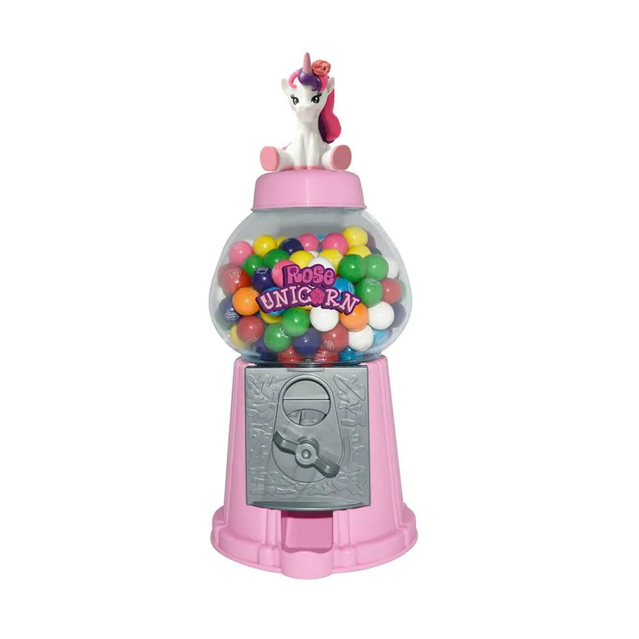 Unicorn Classic Pink Gumball Machine with Gumballs – Candy Warehouse