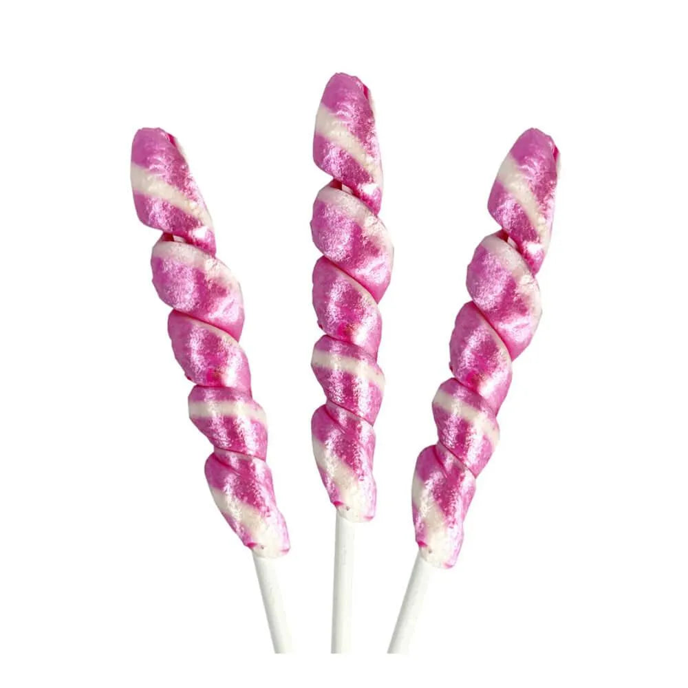 Unicorn Pops Twist Suckers - Light Pink: 24-Piece Jar | Candy Warehouse
