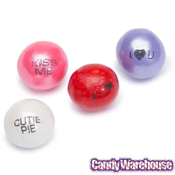Valentine Conversation 1/2-Inch Gumballs: 2LB Bag | Candy Warehouse