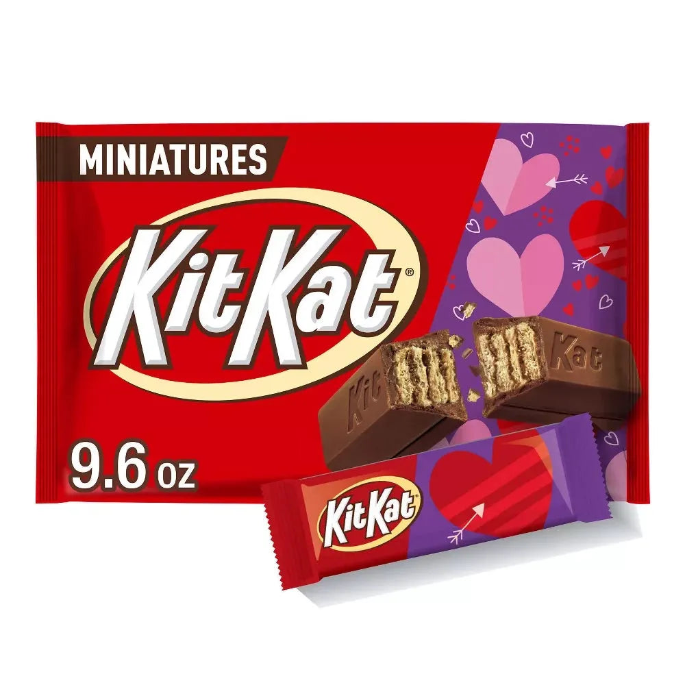 Valentine Kit Kat Minis Candy: 9.6-Ounce Bag – Candy Warehouse
