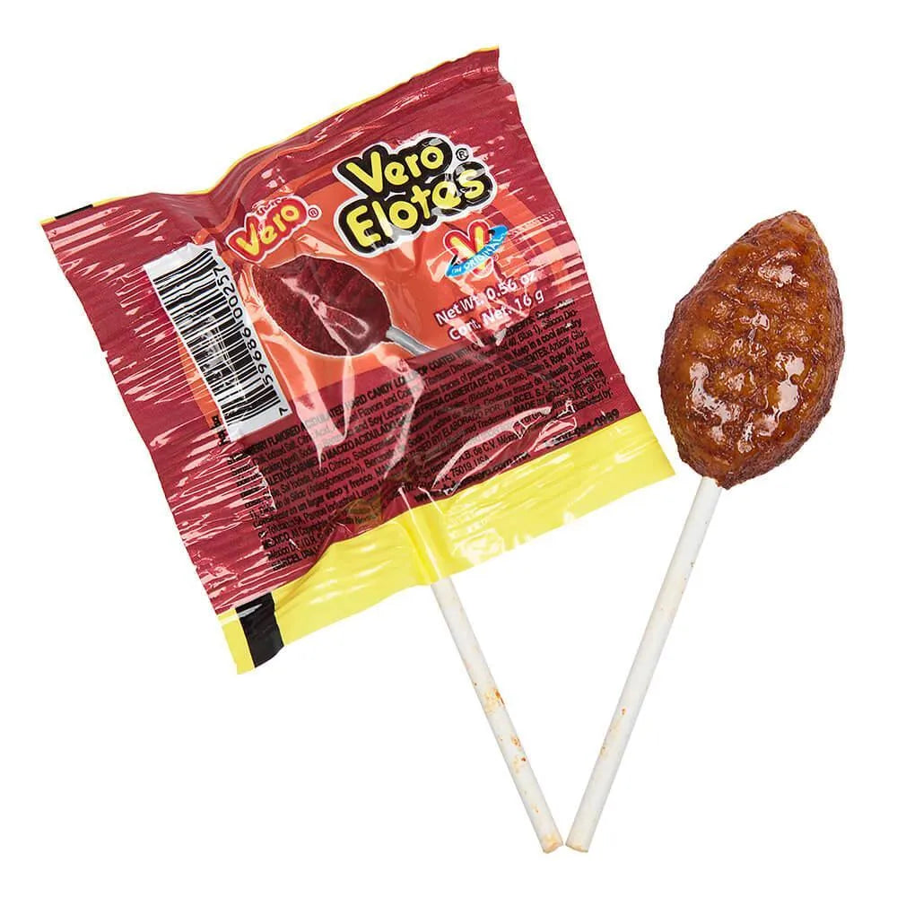 Vero Elotes Chili Lollipops: 40-Piece Bag – Candy Warehouse