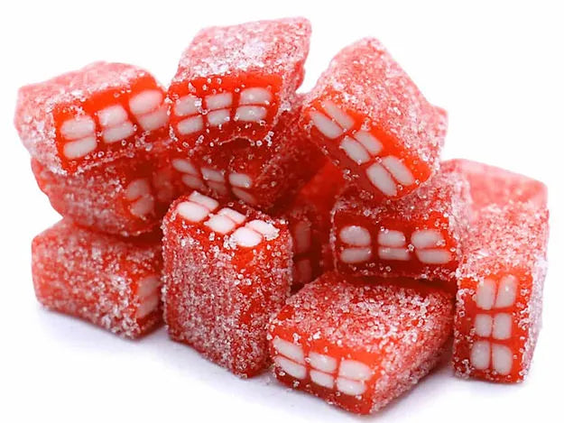 Vidal Strawberry Licorice Bricks: 1KG Bag – Candy Warehouse