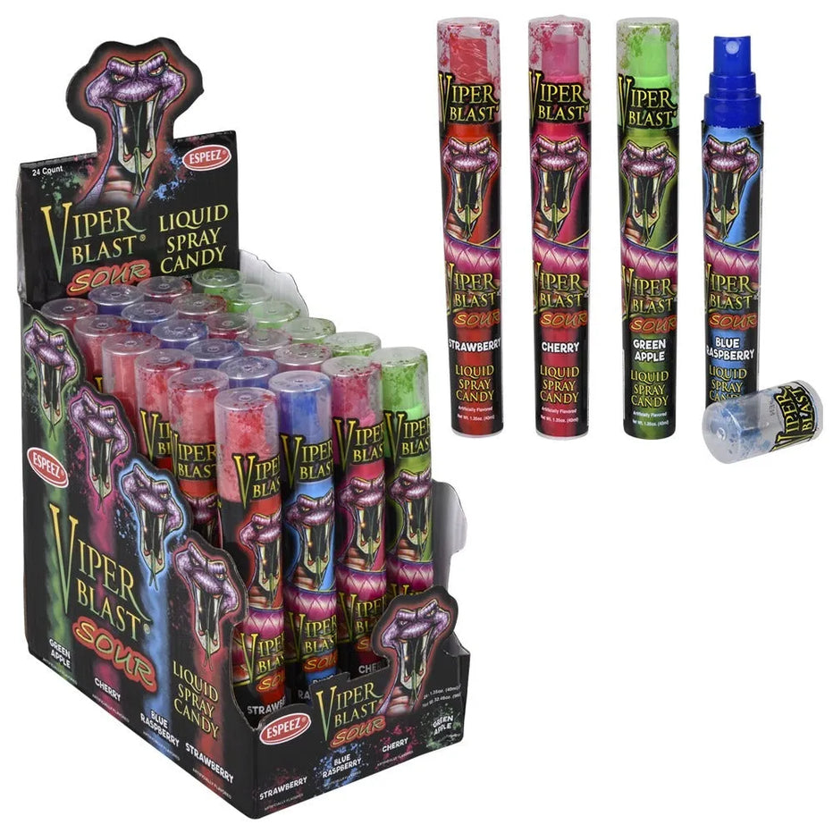 Viper Blast Sour Spray Candy: 24-Piece Box – Candy Warehouse