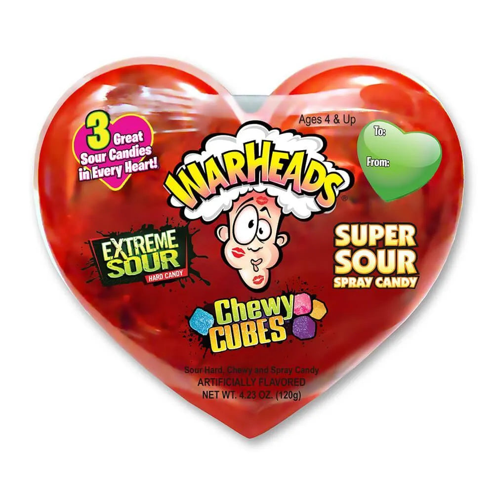 WarHeads Sour Candy Filled Plastic Heart – Candy Warehouse