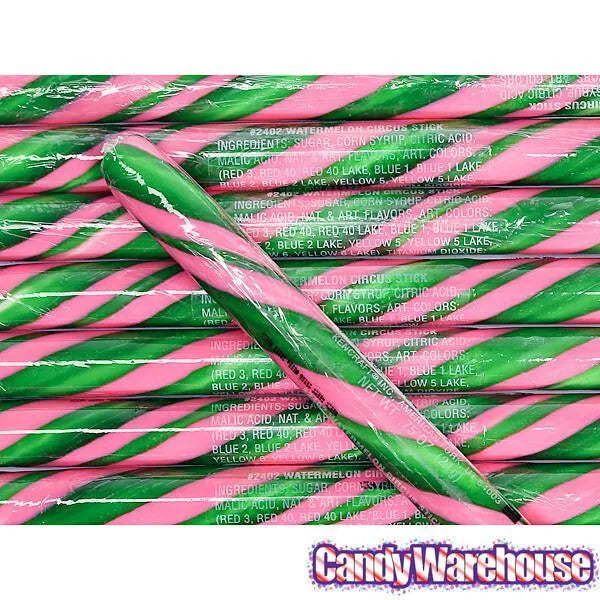 Watermelon Hard Candy Sticks: 100-Piece Box – Candy Warehouse