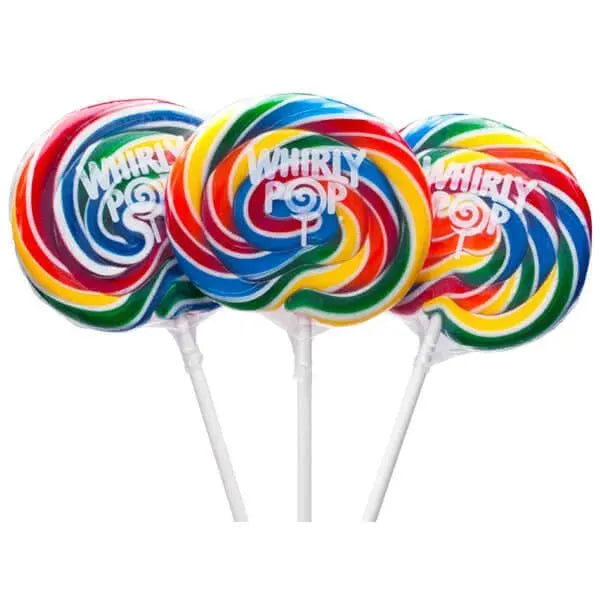 Whirly Pop 4-Inch Swirl Suckers - Rainbow: 12-Piece Case – Candy Warehouse