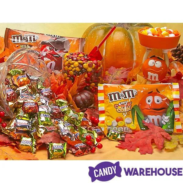 White Chocolate Candy Corn M&M's Halloween Candy: 8-Ounce Bag | Candy ...