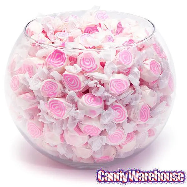 White with Pink Swirls Taffy: 3LB Bag – Candy Warehouse