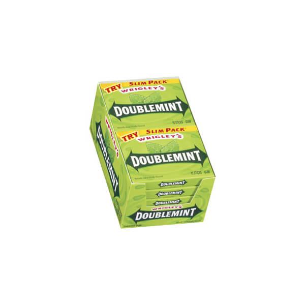Wrigley's Doublemint Gum Slim Packs: 10-Piece Box | Candy Warehouse