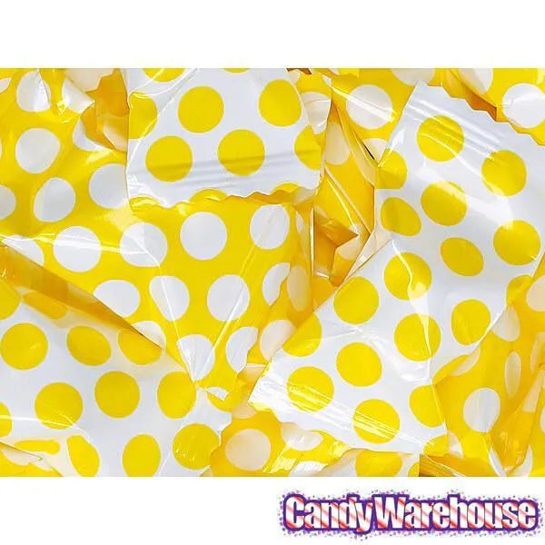 Yellow Polka Dots Wrapped Butter Mint Creams: 300-Piece Case – Candy ...