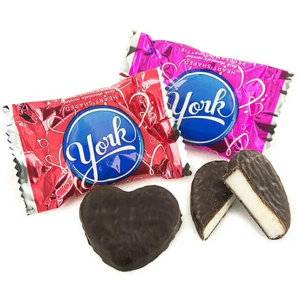 York Peppermint Patties Candy Hearts: 20-Piece Bag – Candy Warehouse